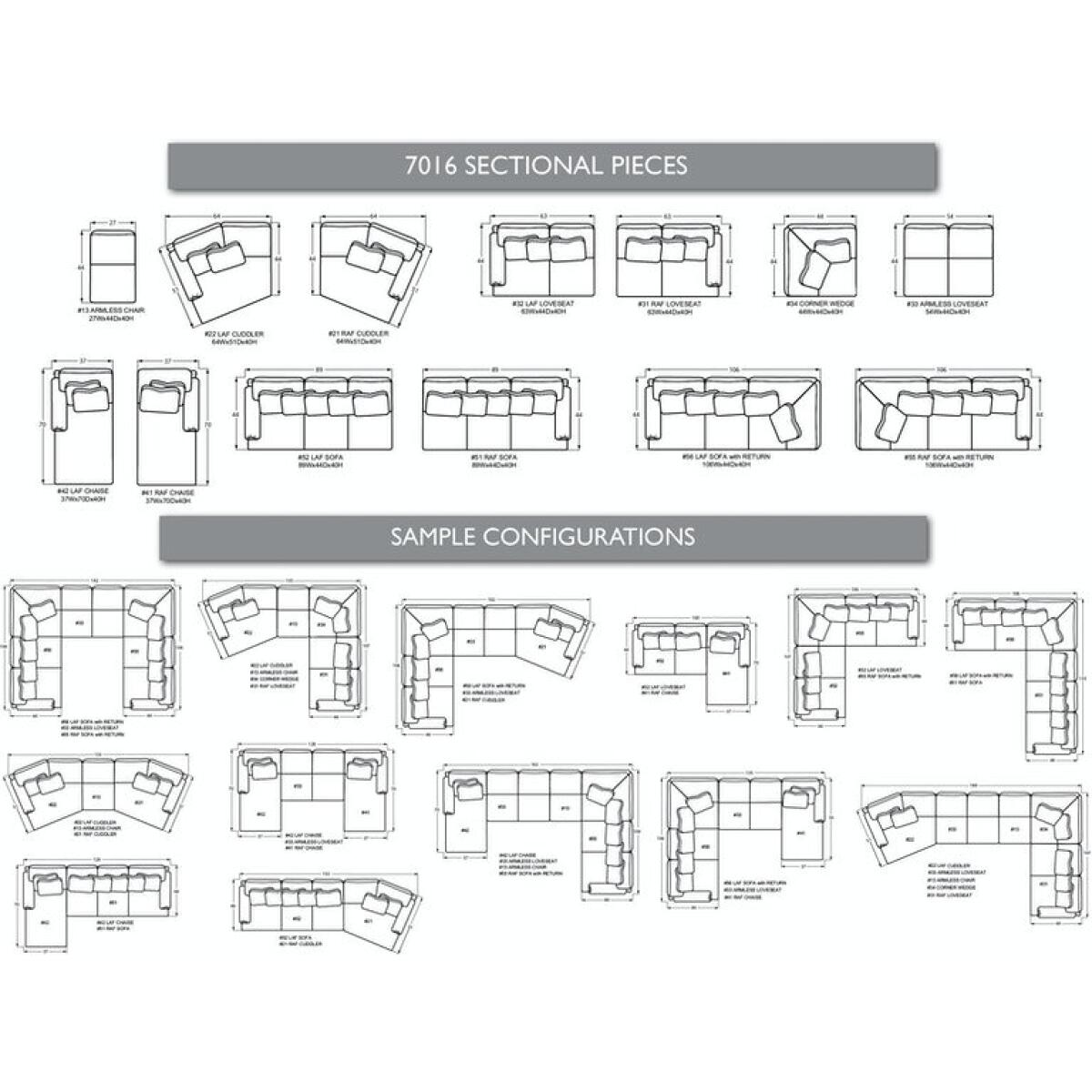 Craftmaster Essentials Craftwood Sectional 7016-Sect – Jernigan ...